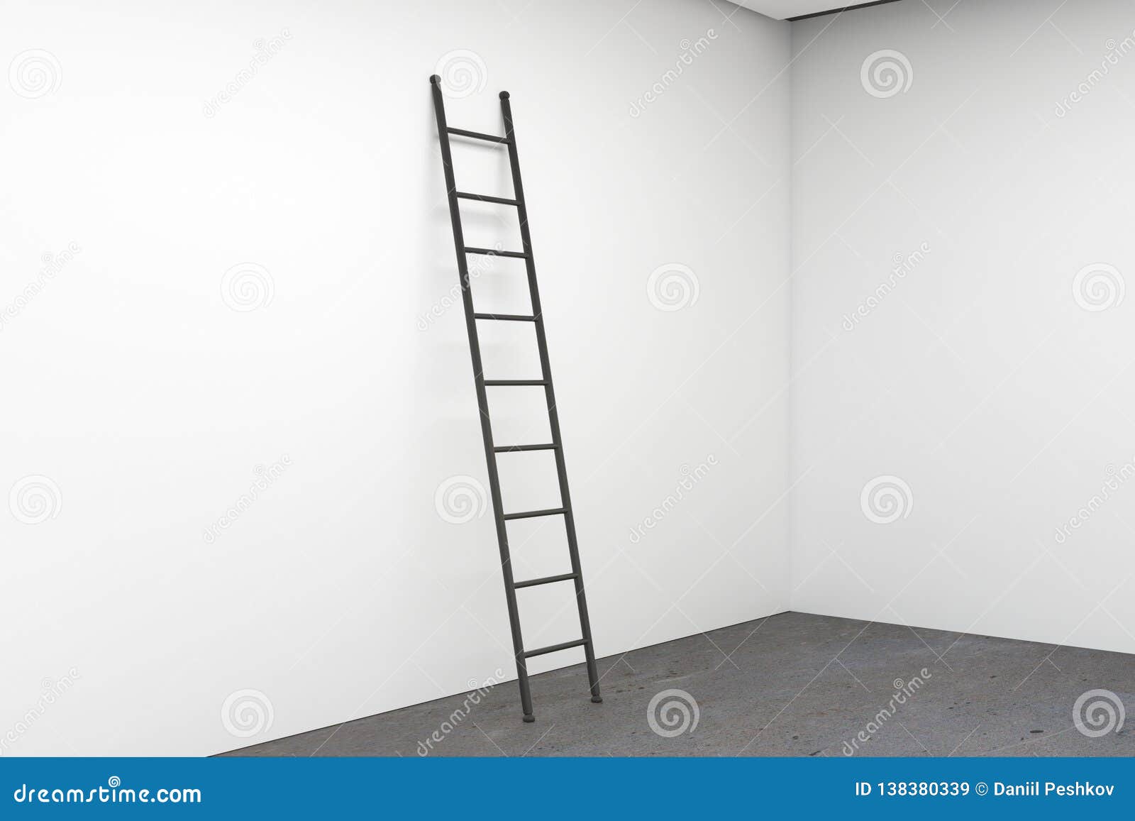 Abstract Ladder in Interior Stock Illustration - Illustration of ...
