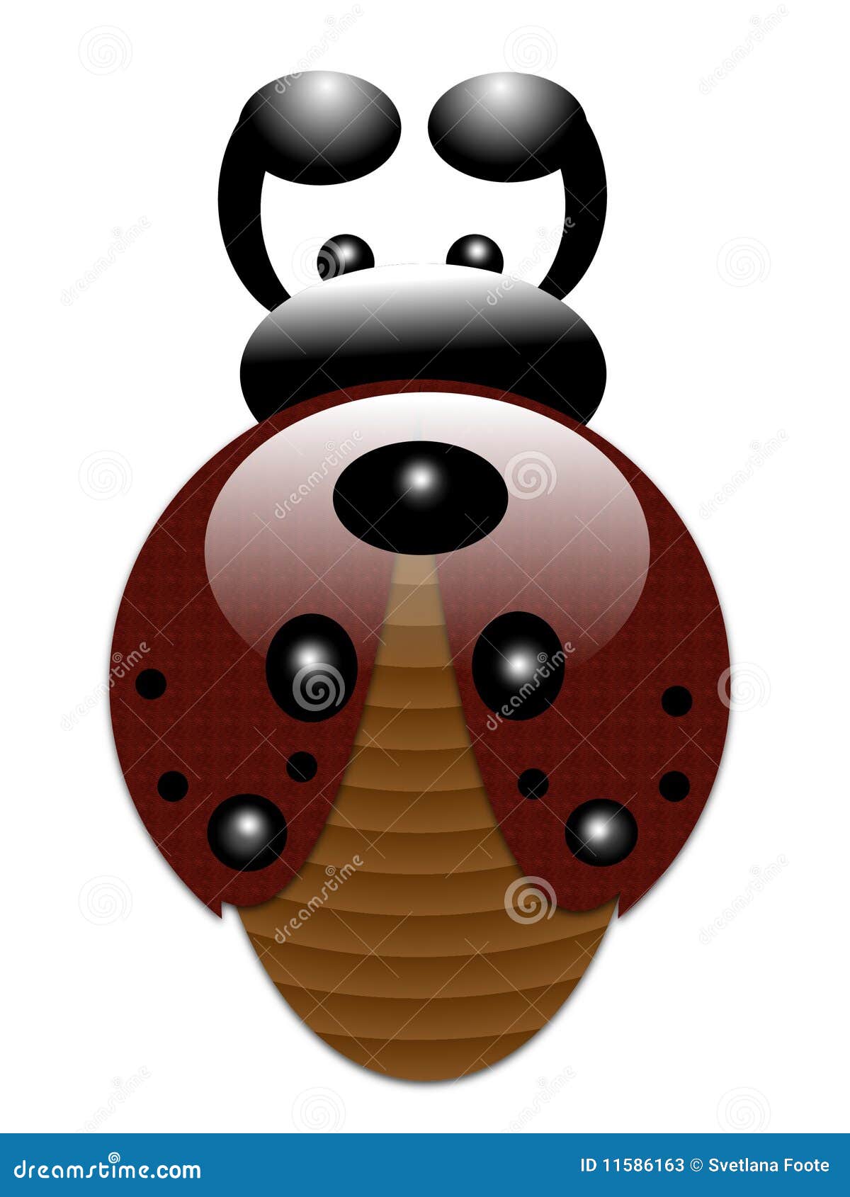 Abstract ladybug stock illustration. Illustration of ladybird - 11586163