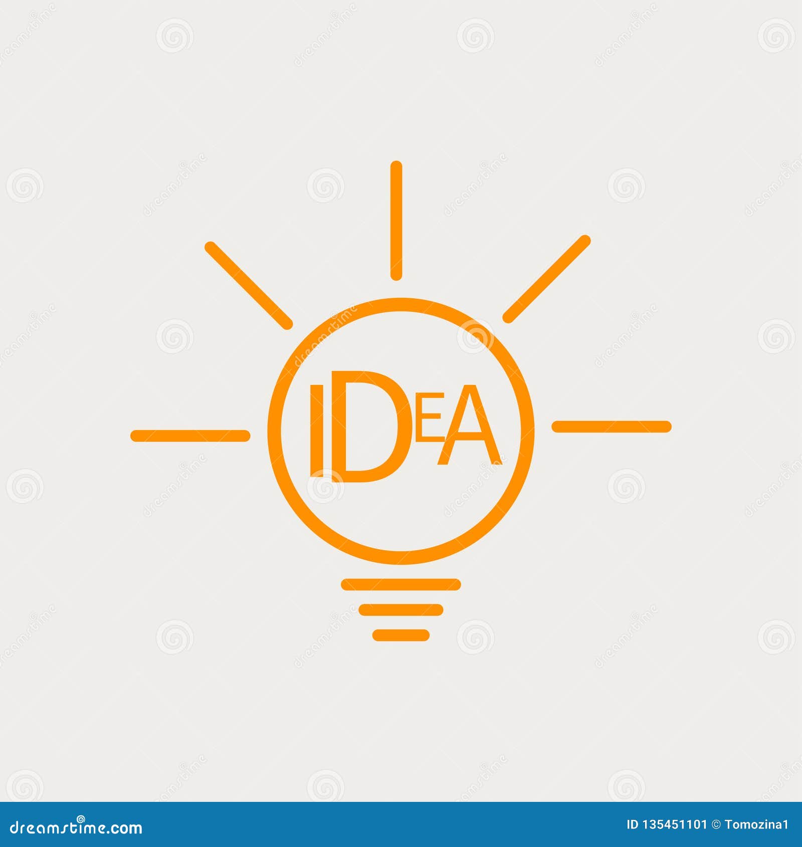 Abstract lamp with rays stock vector. Illustration of concept - 135451101