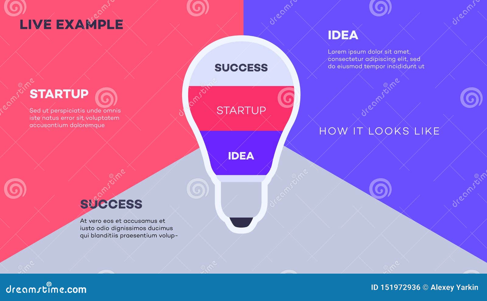 Abstract Lamp. Vector Infographic Template for Business Presentations ...