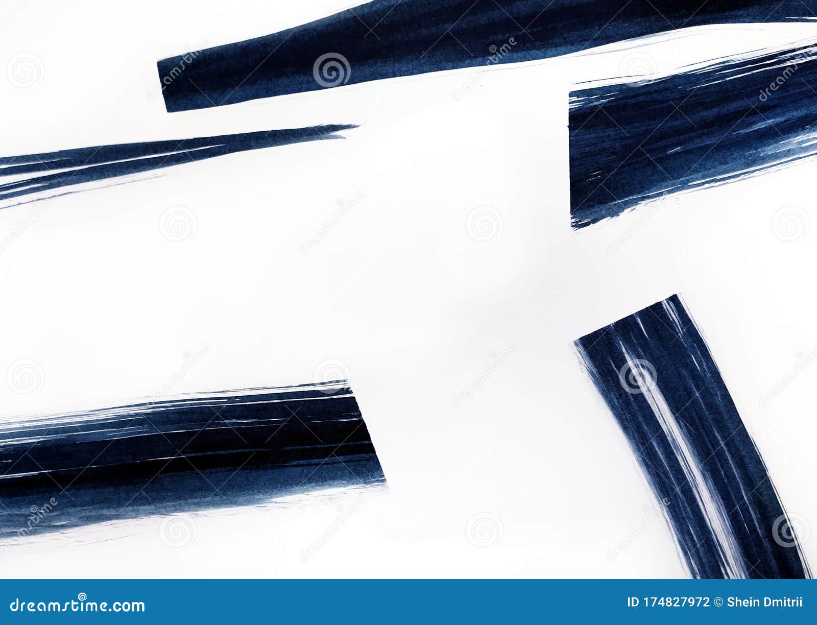 Abstract Landscape Created by Wide Lines of Different Thicknesses and ...