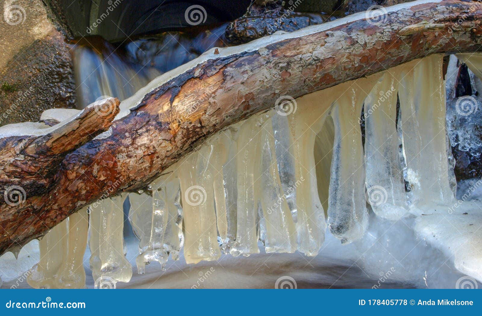 Abstract Landscape with Icicle Texture Stock Photo - Image of flow ...
