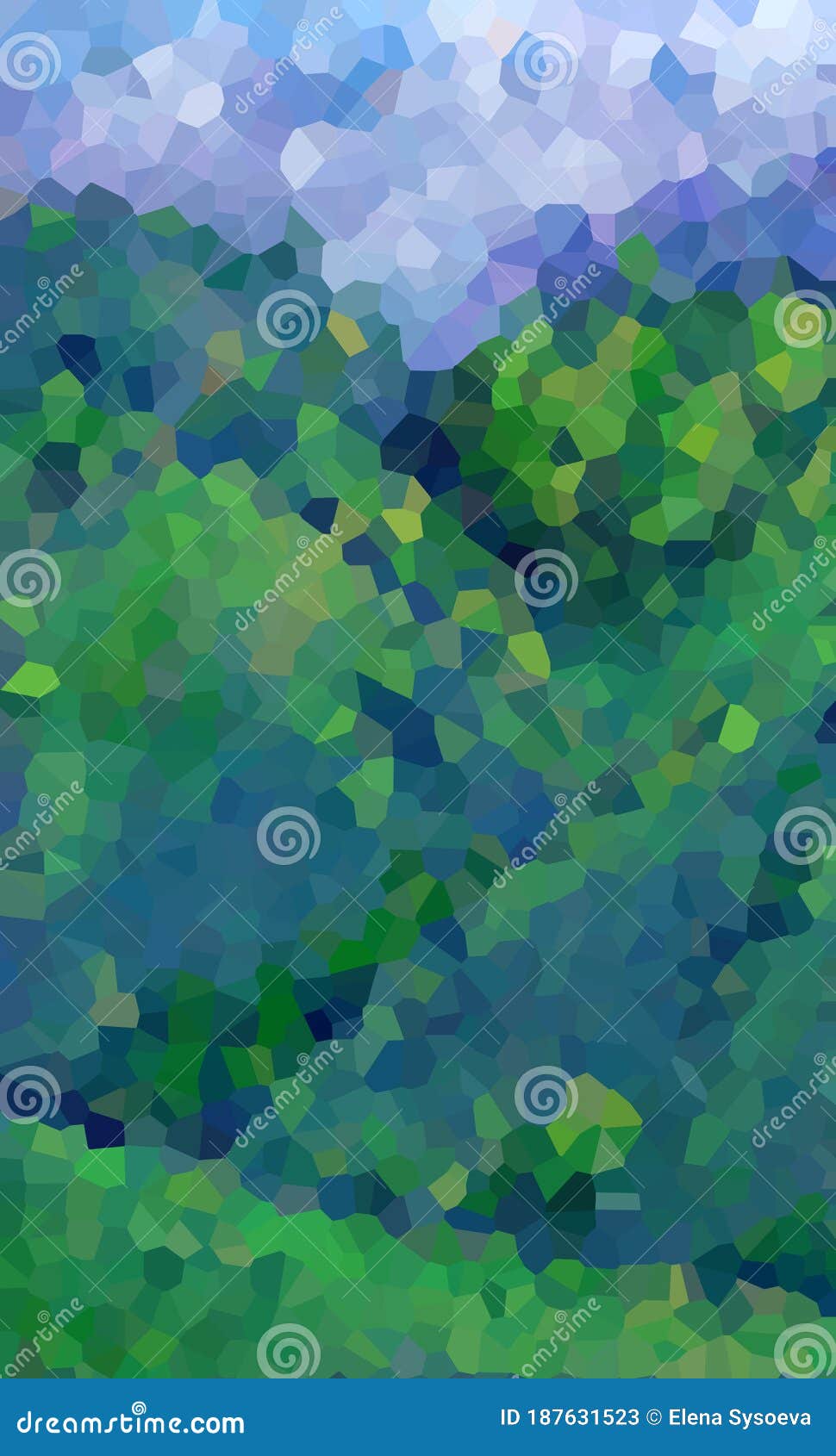 Abstract Landscape in the Mountains Stock Illustration - Illustration ...