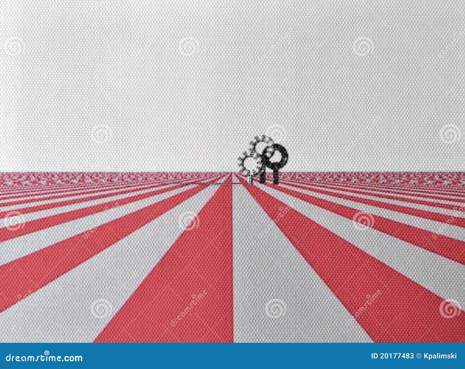 Abstract Landscape Retro Design Background Stock Illustration ...