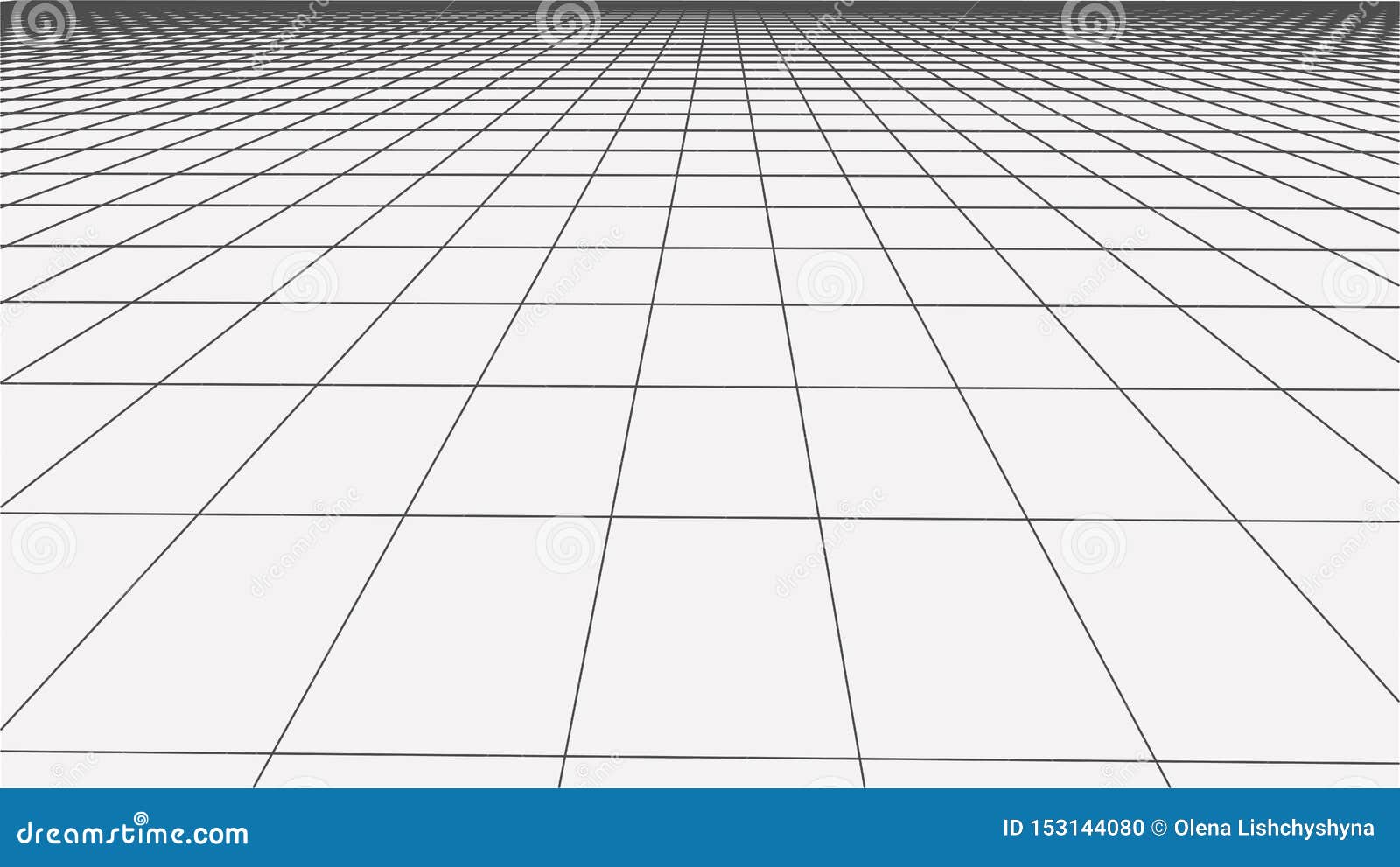 Abstract Frame Landscape. Vector Perspective Grid. 3d Mesh Stock ...