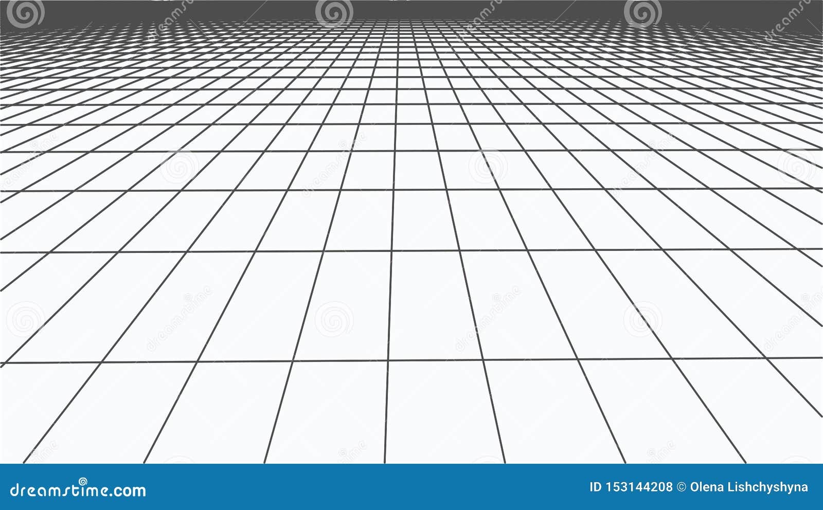 Abstract Frame Landscape. Vector Perspective Grid. 3d Mesh Stock ...