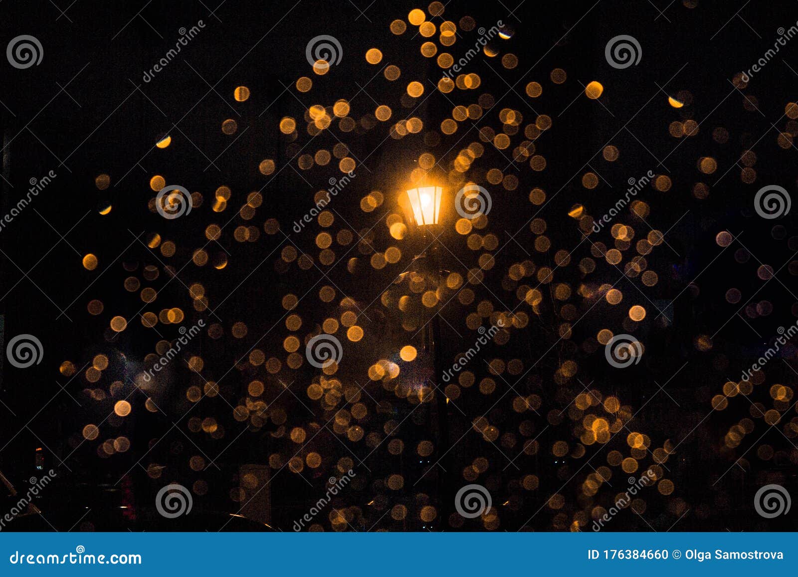 Abstract Lantern. Lantern at Night. Background. Stock Photo - Image of ...
