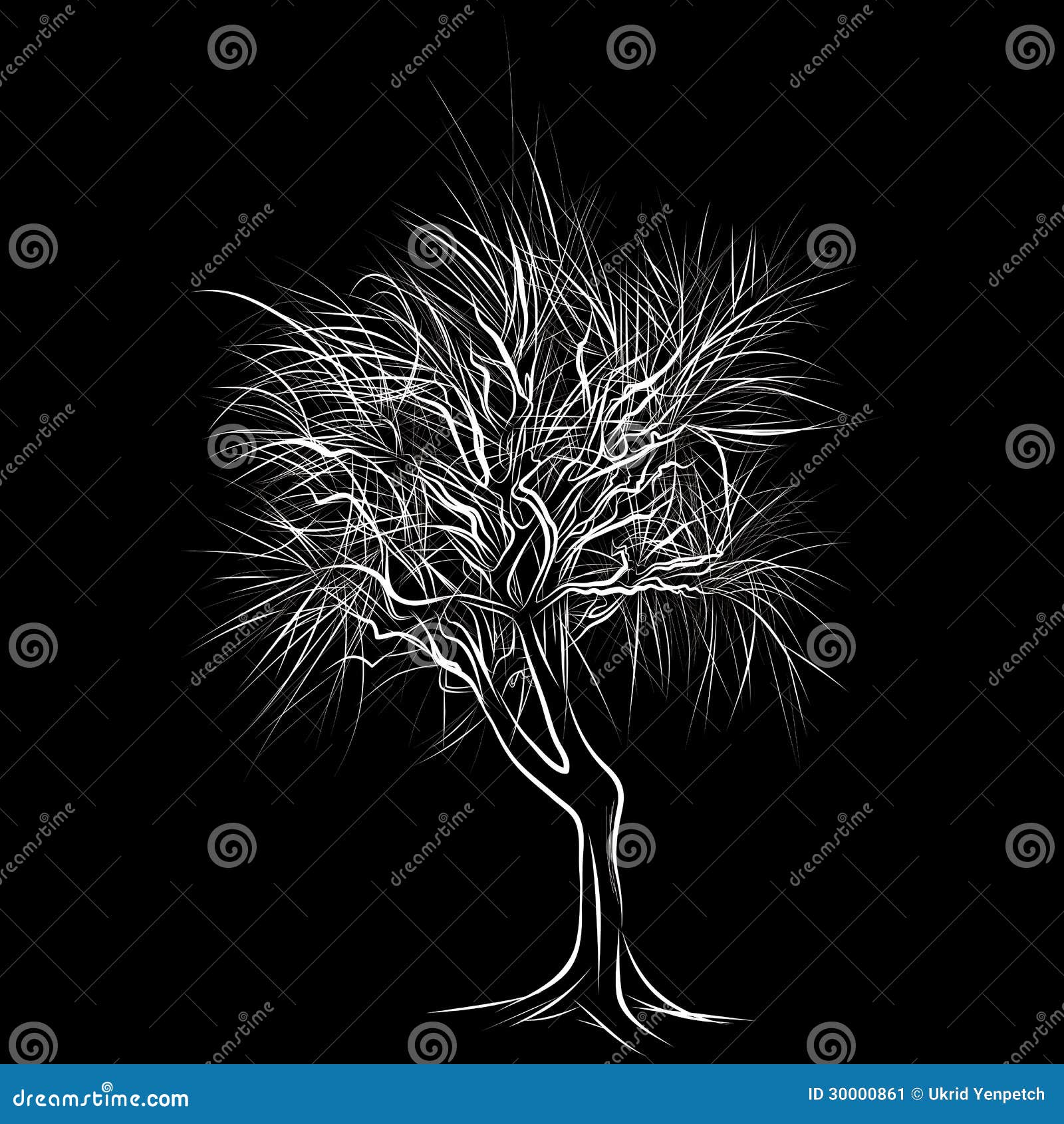 Large Bare Tree without Leaves - Hand Drawn Stock Vector - Illustration ... Large Bare Tree without Leaves - Hand Drawn Stock Vector - Illustration ...