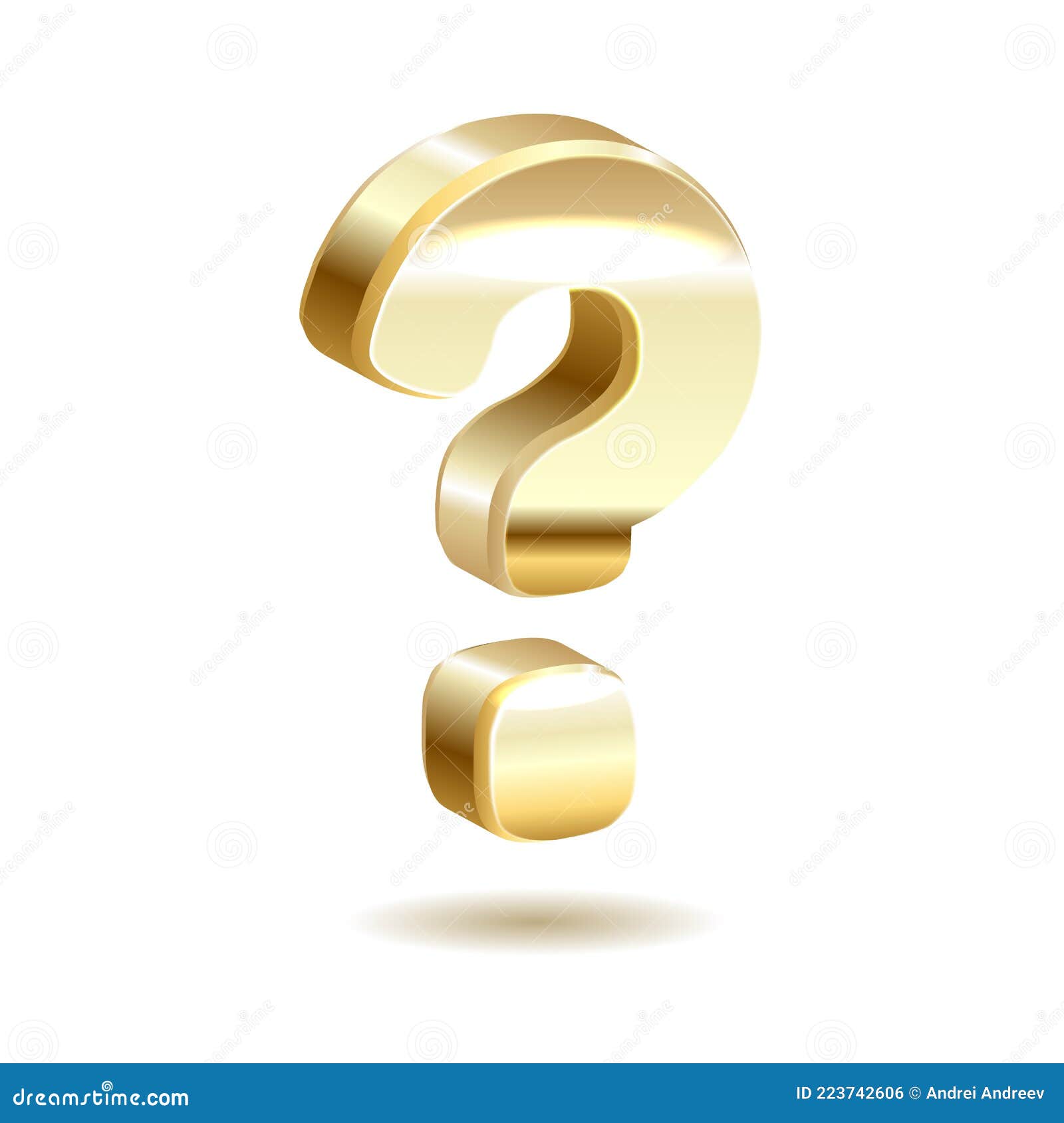 Abstract Large Question Mark Golden Stock Illustration - Illustration ...