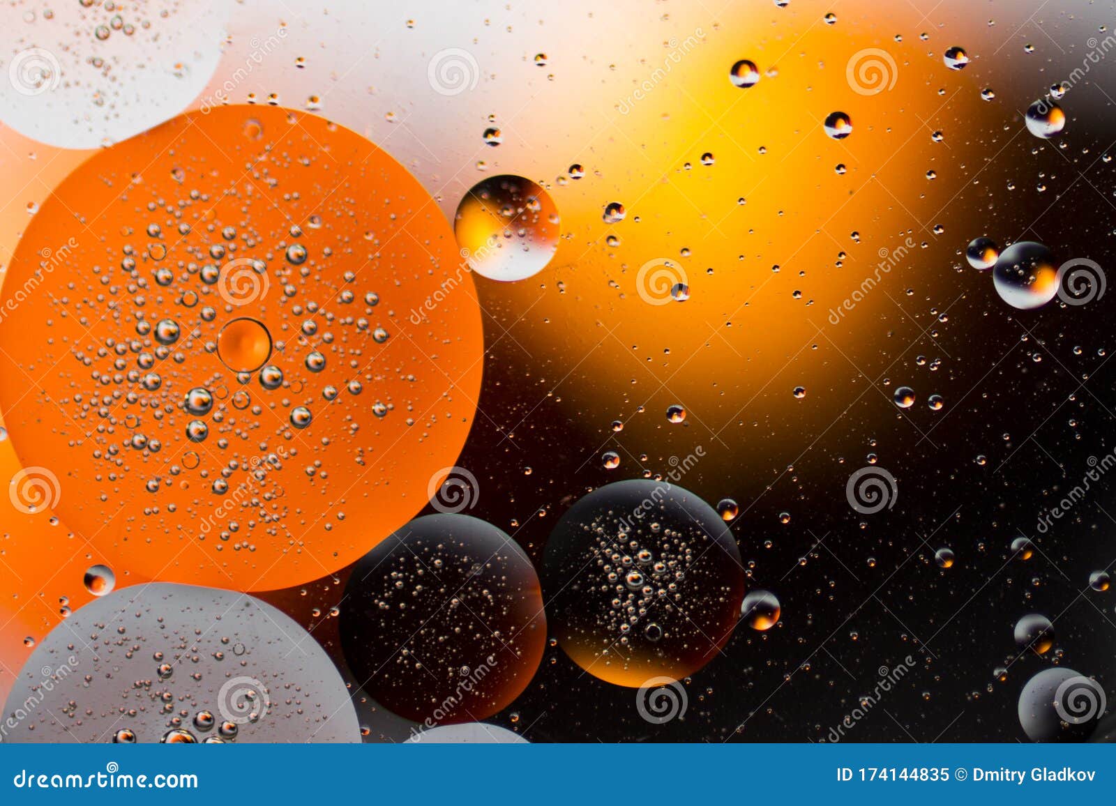 Abstract Large and Small Colored Circles. Background Stock Image ...
