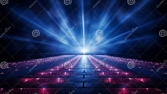 Abstract Laser Beams Creating Textures and Forms on Dark Background for ...