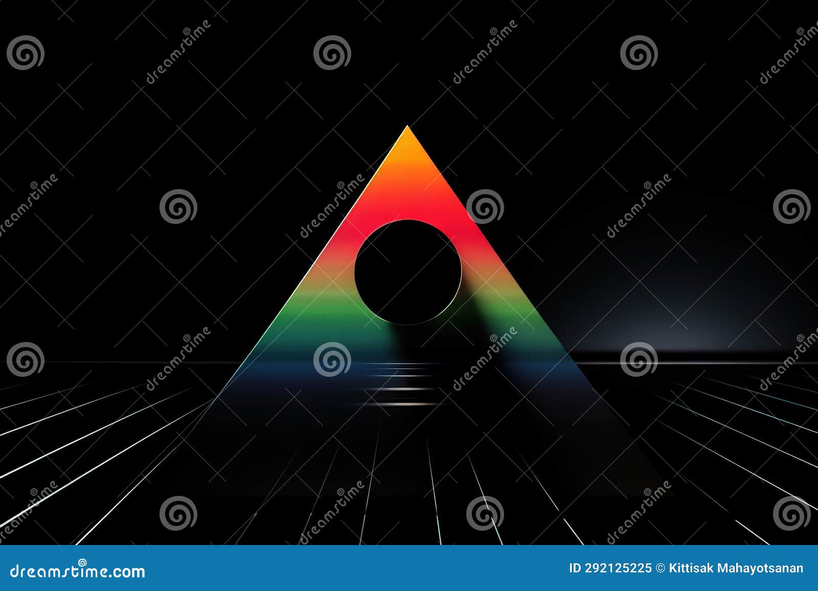 Abstract Laser Light Rainbowcore Background Generative AI Stock ...