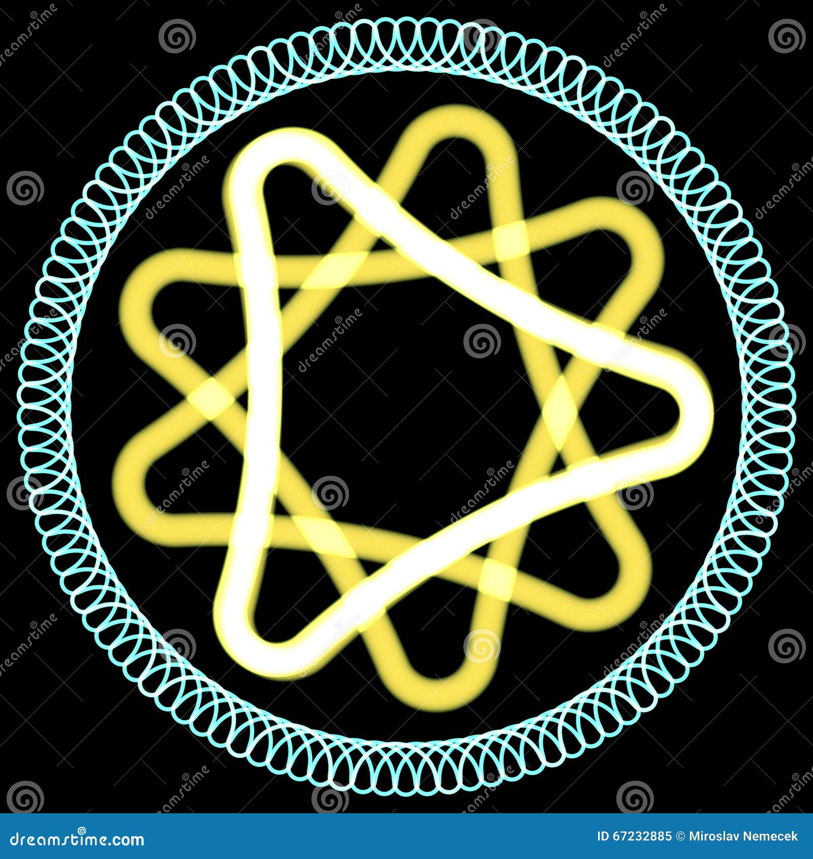 Abstract laser waves stock illustration. Illustration of neon - 67232885