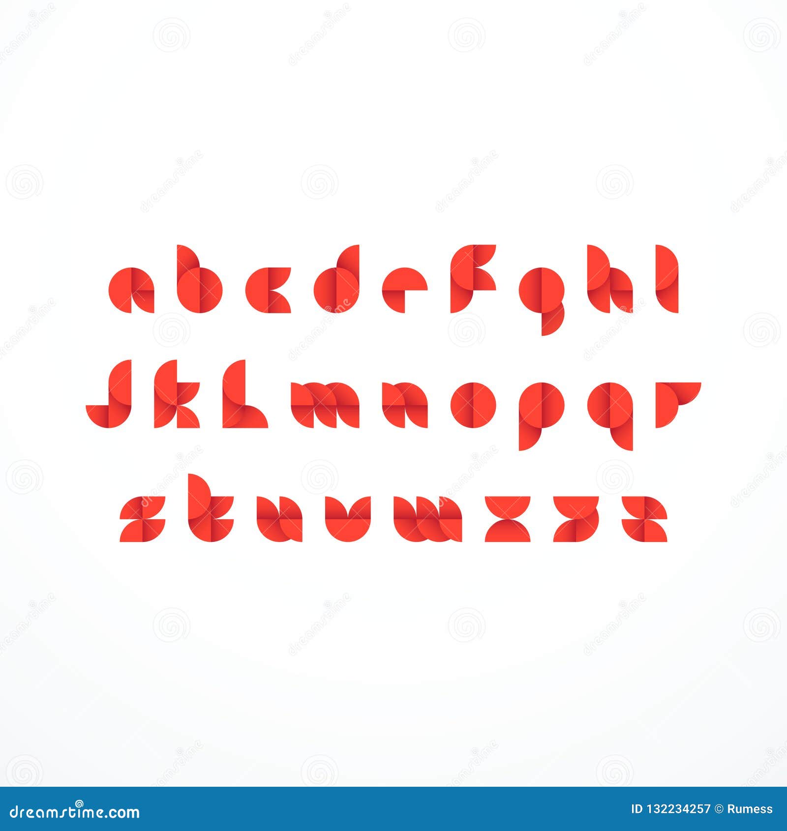 Abstract Latin Alphabet. Vector Illustration Stock Vector ...