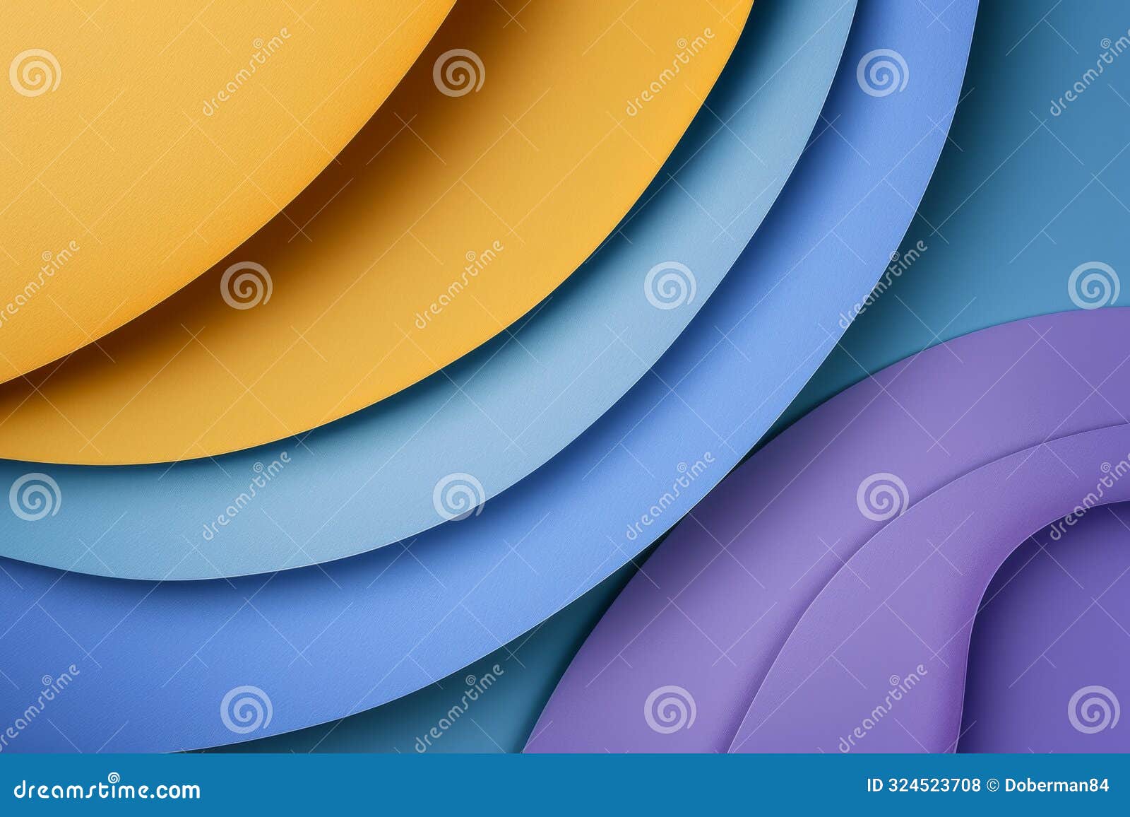 Abstract Layered Background with Vibrant Colors in Overlapping Curves ...