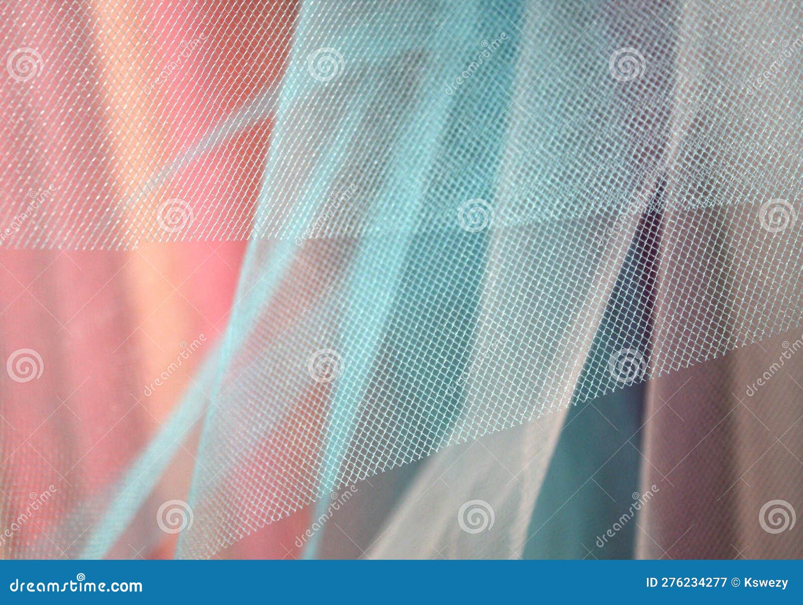 Abstract Layers of Pastel Colored Tulle Fabric Stock Image - Image of ...