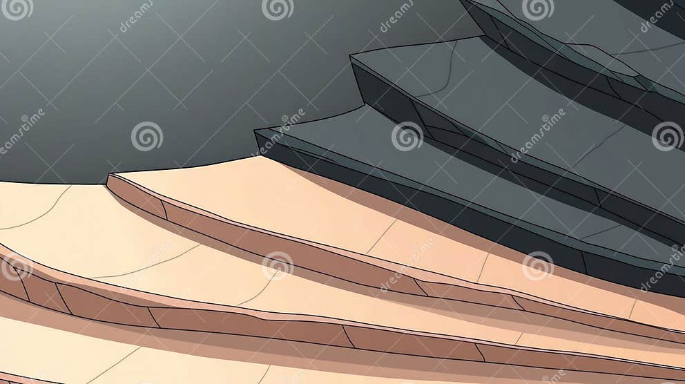 Abstract Layers of Varying Textures and Colors Create a Modern ...