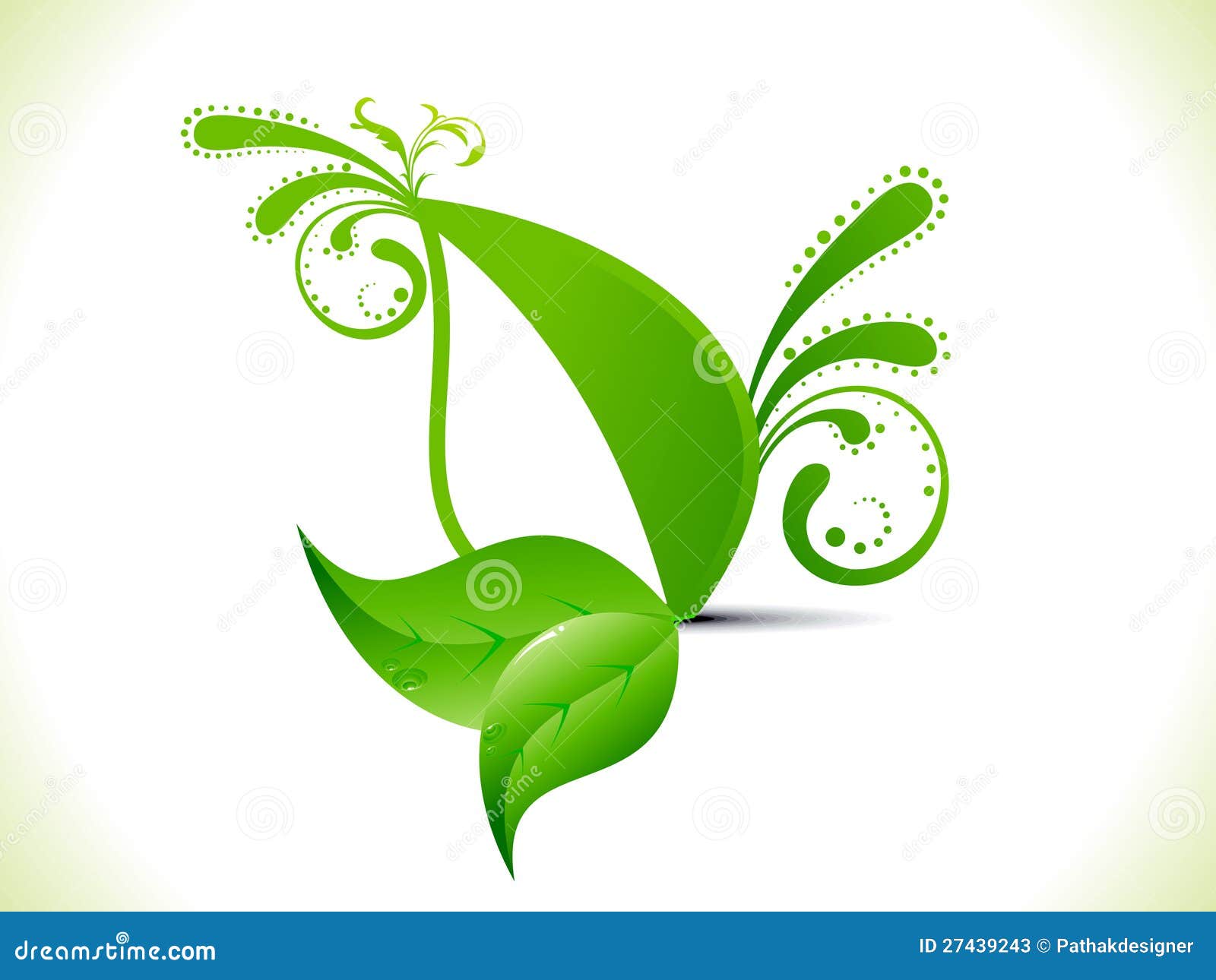 Abstract leaf concept stock vector. Illustration of paper - 27439243