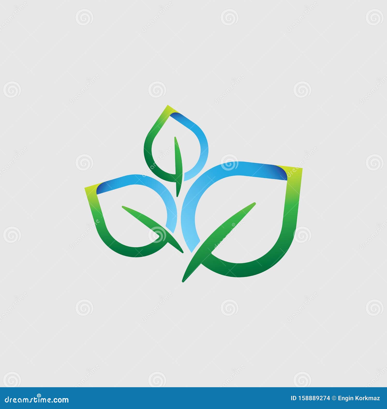 Stylized leaf or drop icon stock vector. Illustration of abstract ...