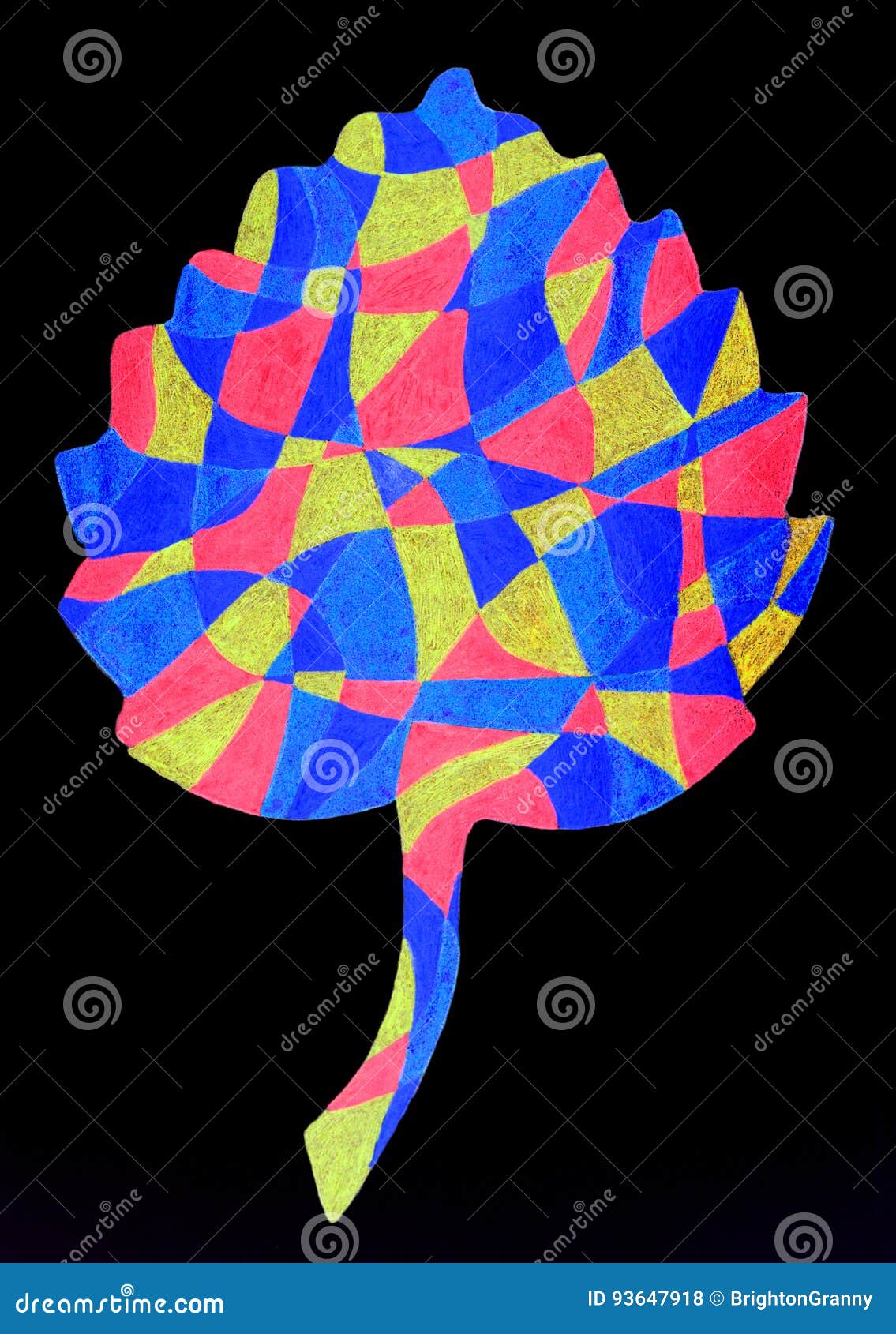 Abstract leaf drawing stock illustration. Illustration of design - 93647918
