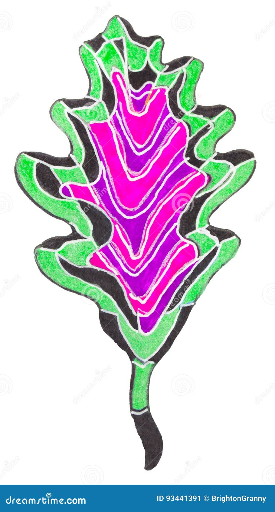 Abstract leaf drawing stock illustration. Illustration of graphic ...