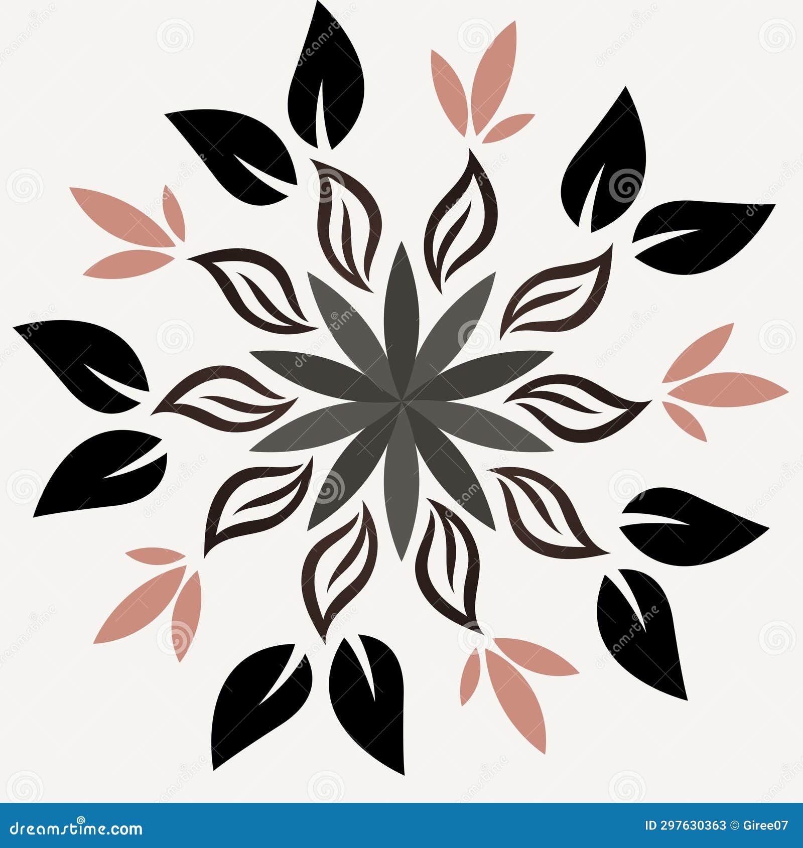 Abstract Leaf Pattern Rangoli in Unique Colour. Rangoli is Artwork and ...