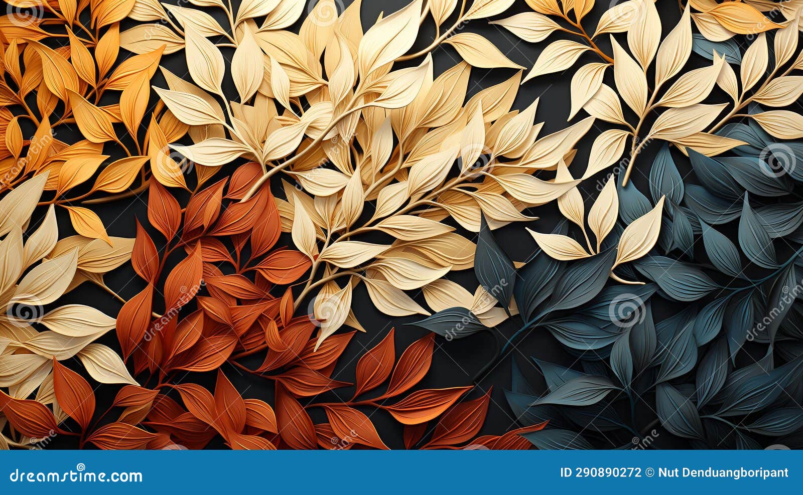 Abstract Leaf Patterns: Capturing the Essence of Leaves in Motion Stock ...