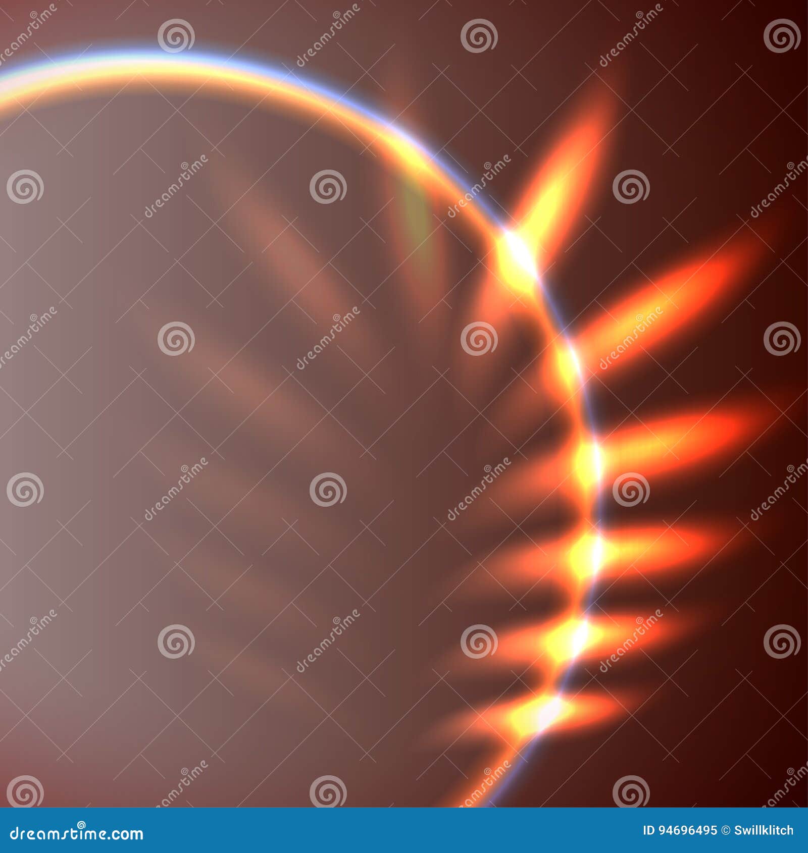 Abstract leaf shaped flare stock vector. Illustration of light - 94696495