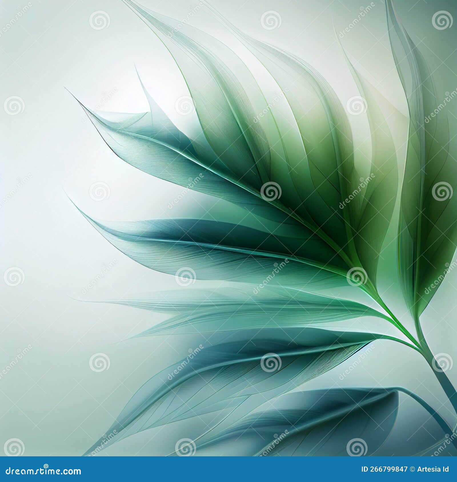 Abstract Leaf Soft Gradient Wallpaper Stock Illustration - Illustration ...