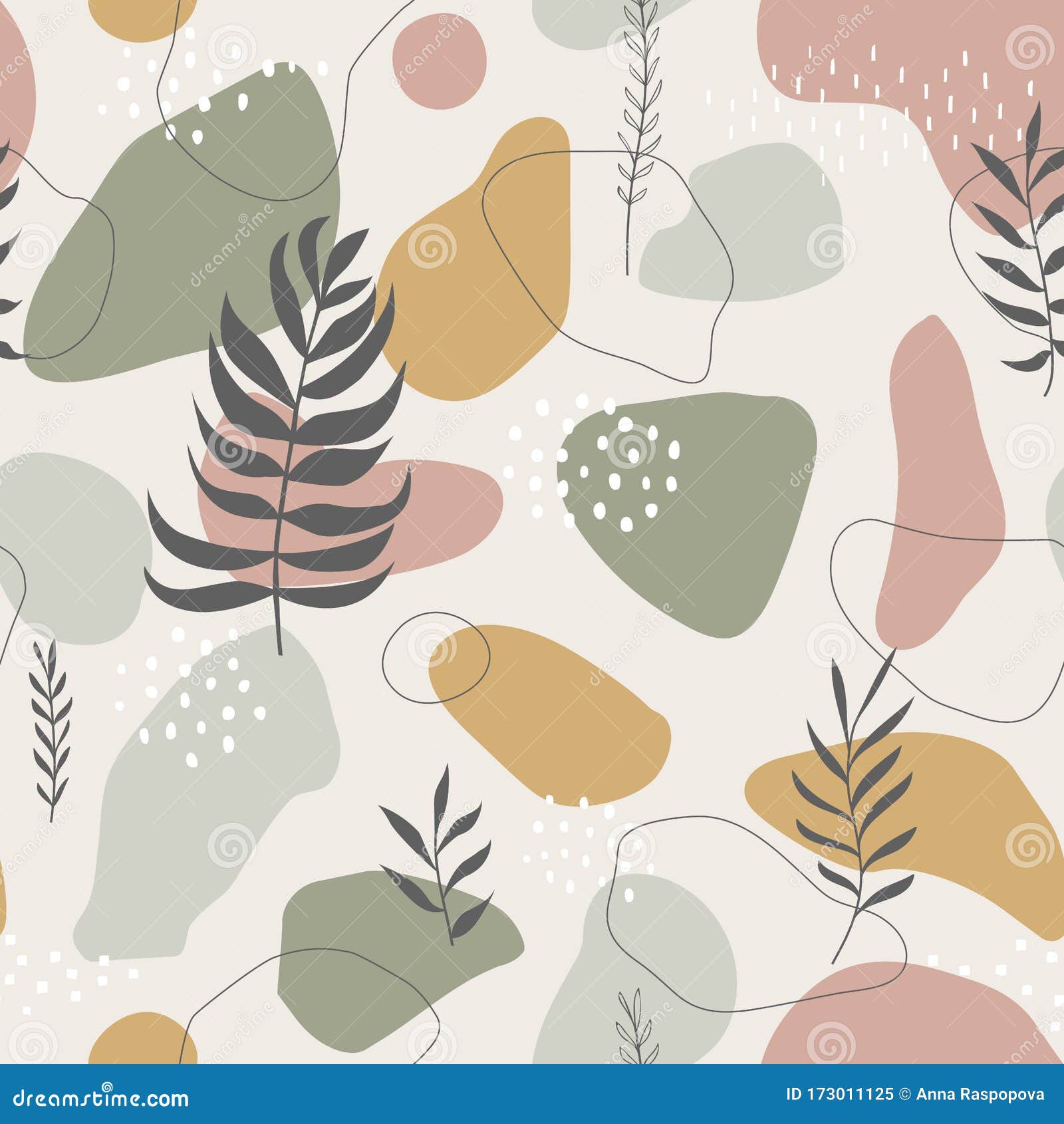 Abstract leaves pattern stock vector. Illustration of forms - 173011125