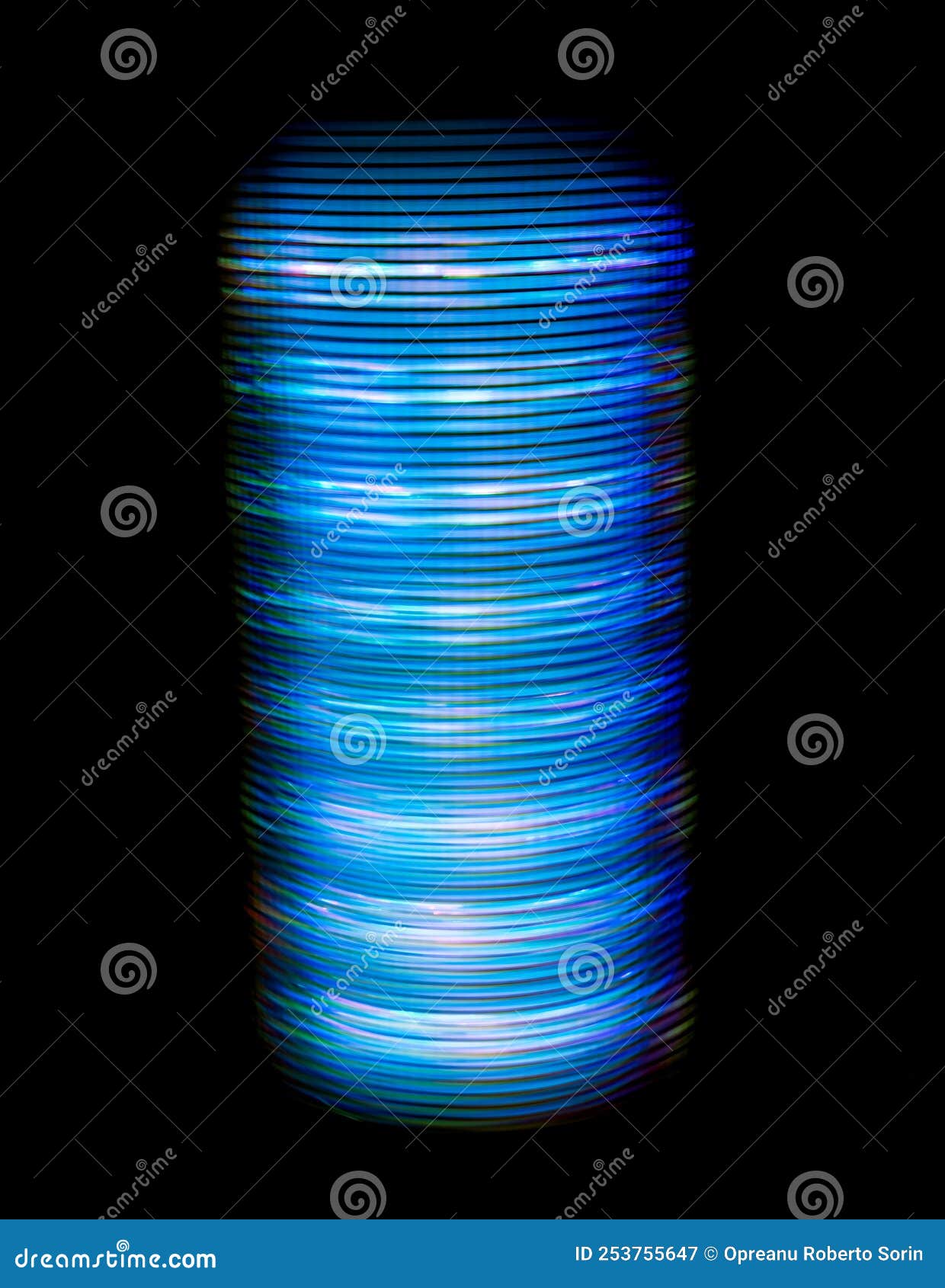 Abstract Led Light Trails on the Dark Background, Stock Image - Image ...