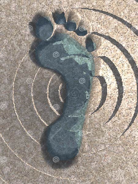 Abstract Legacy Footprint stock illustration. Illustration of concepts ...