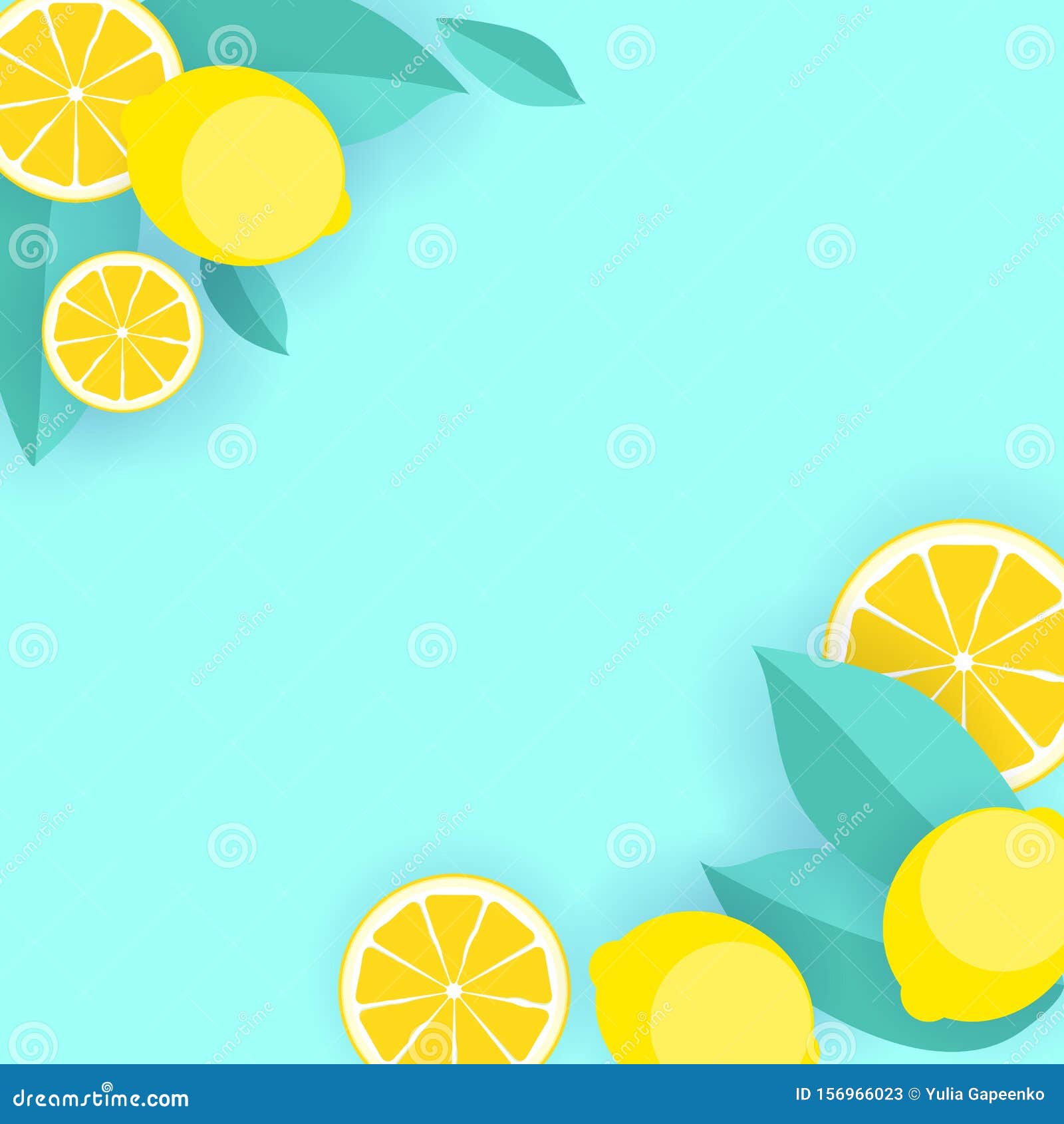 Abstract Lemon Pattern Background Vector Illustration Stock Vector ...