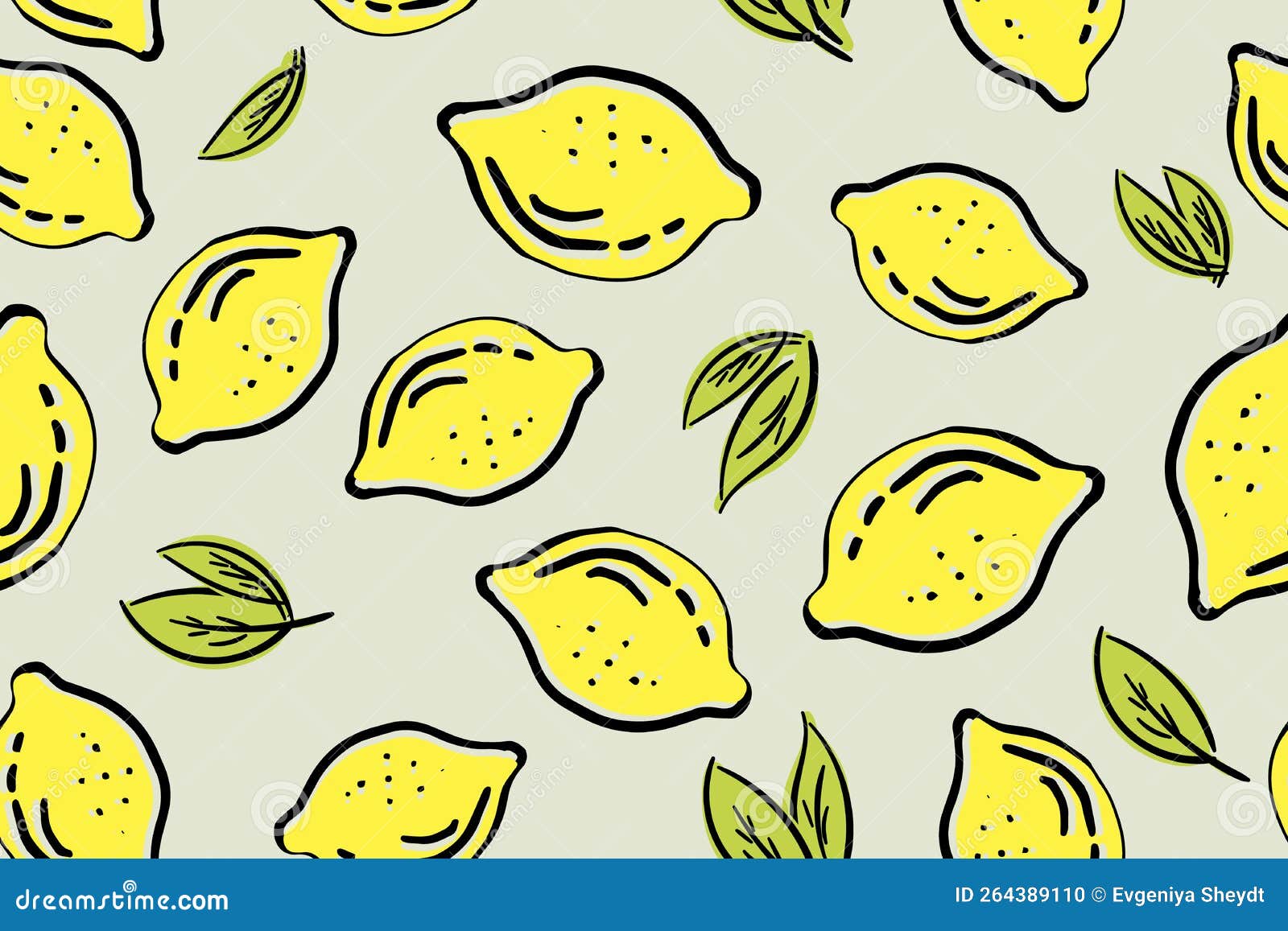 Abstract Lemon Vector Seamless Pattern. Endless Texture for Wallpaper ...