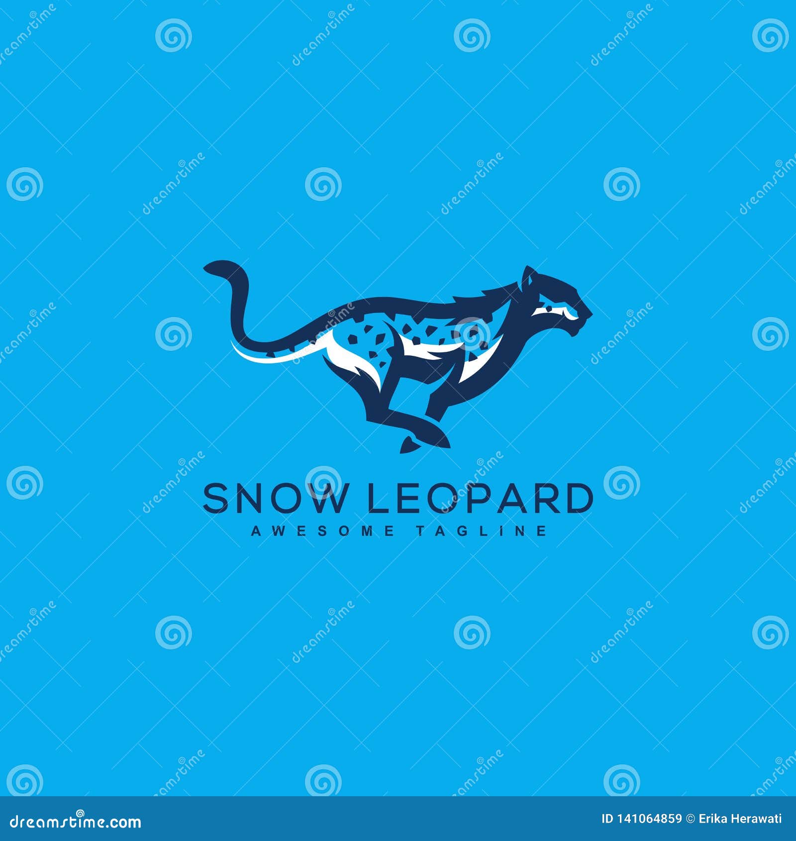 Abstract Leopard Concept Illustration Vector Template Stock Vector ...