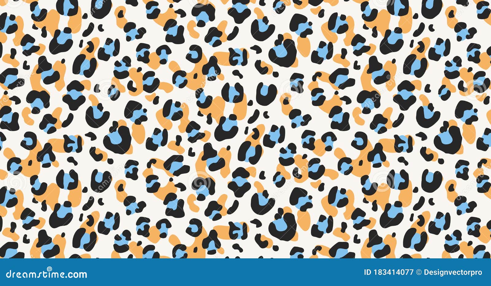 Abstract Leopard Pattern Design with Repeating Print Stock Vector ...