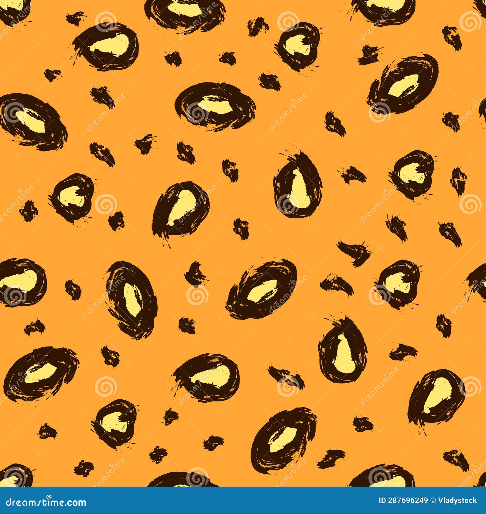 Abstract Leopard Seamless Pattern. Animal Background, Grange Style ...