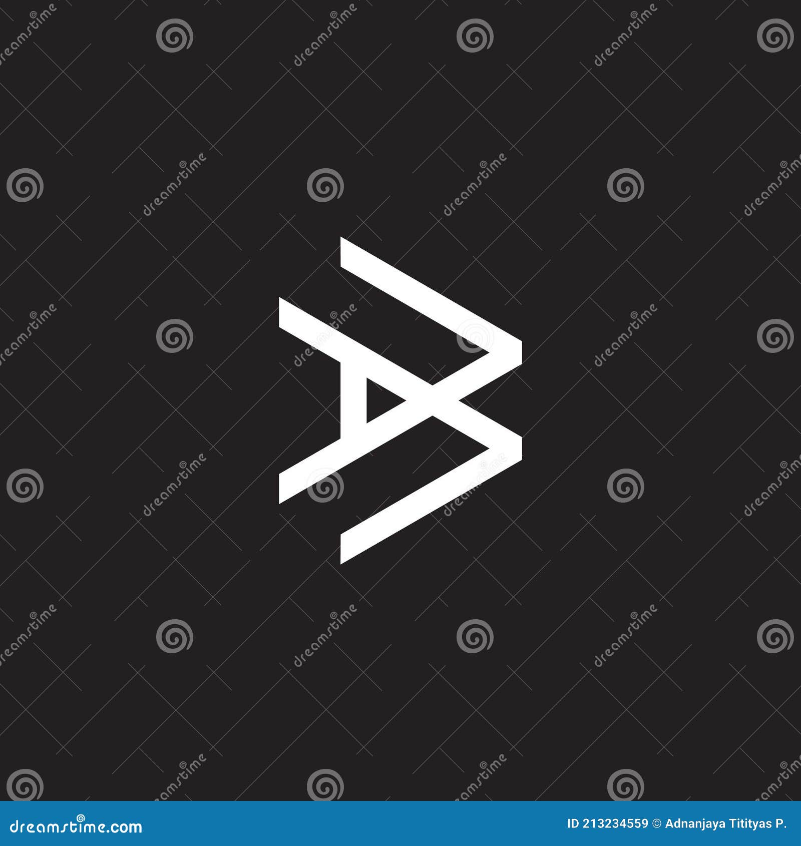 Abstract Letter AB Simple Line Art Geometric Logo Vector Stock Vector ...