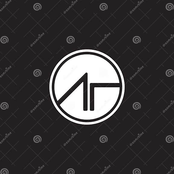 Abstract Letter Ar Negative Space Circle Geometric Line Logo Vector ...