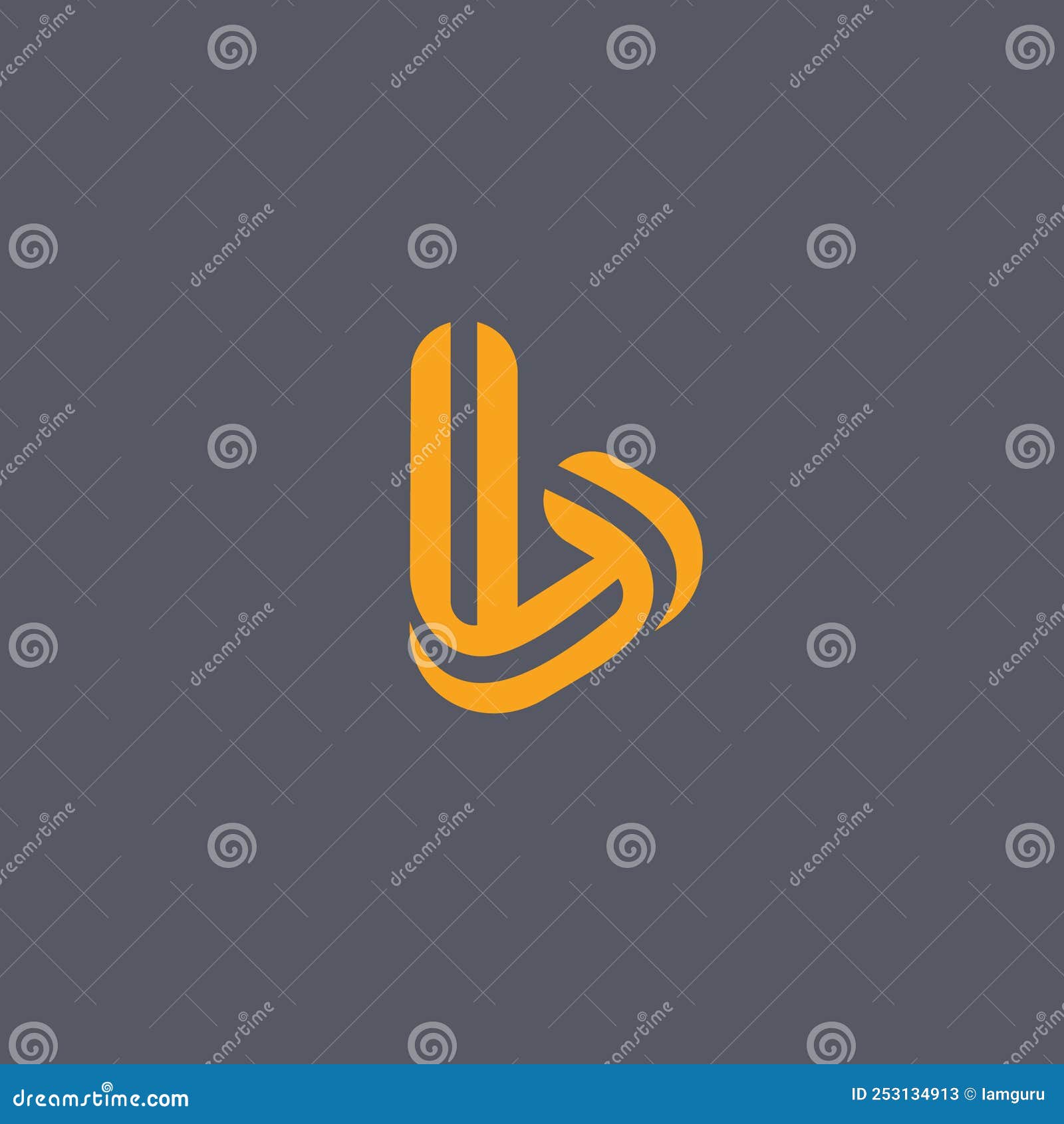 Abstract Letter B Logo Design Template. Creative Linear Vector Monogram ...