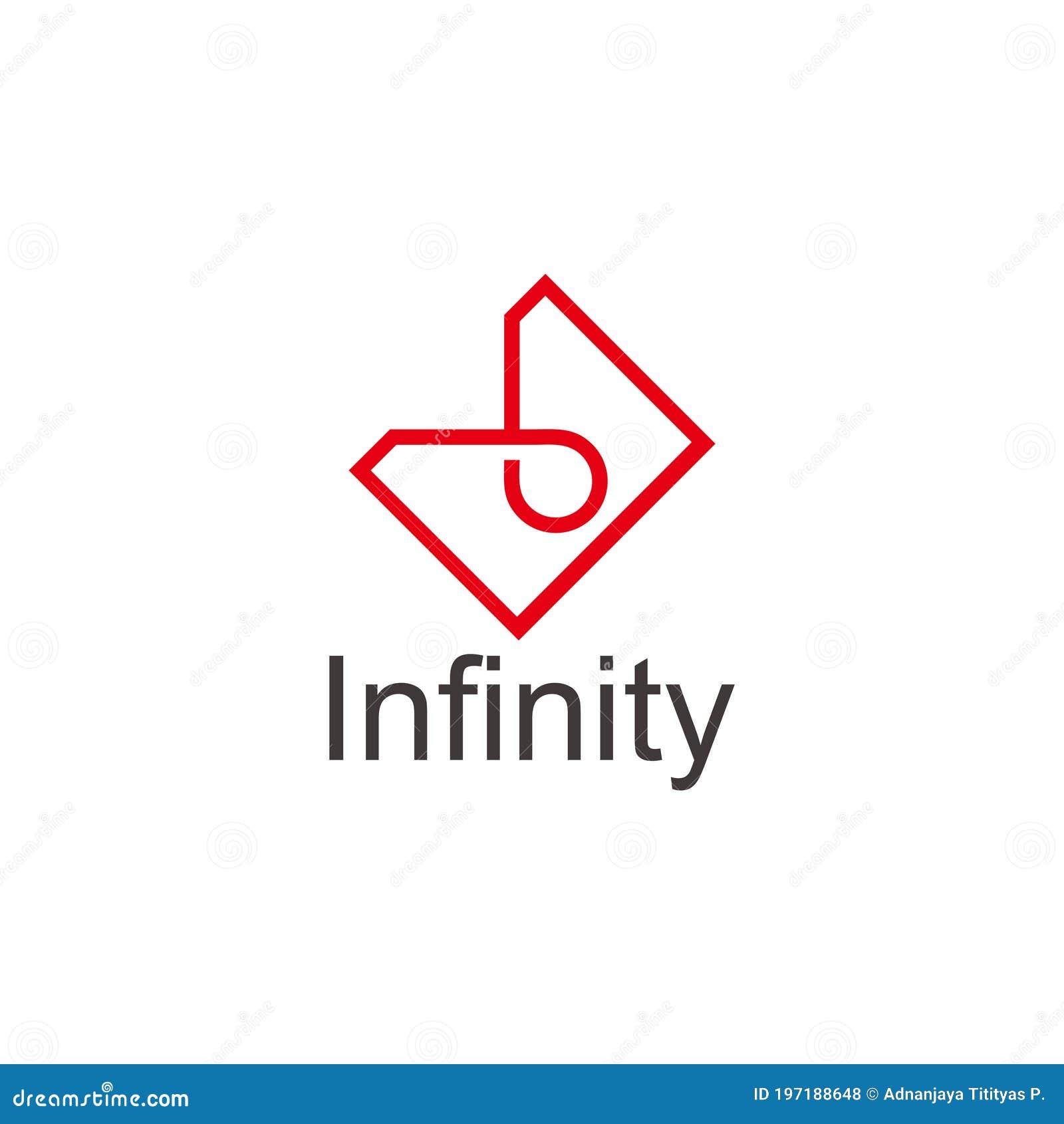 Abstract Letter B Overlapping Infinity Line Logo Vector Stock Vector ...