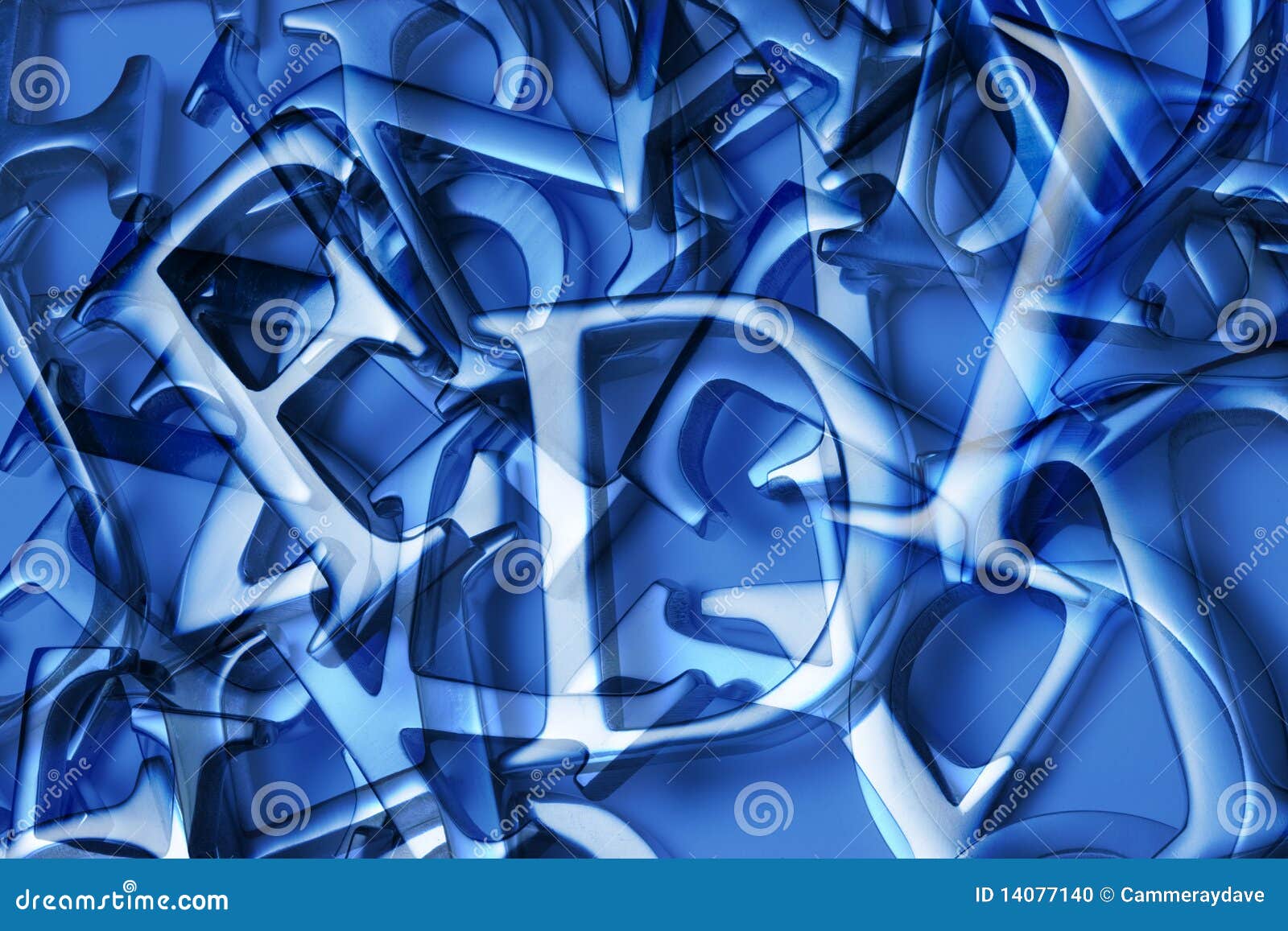 Abstract Letter Background stock illustration. Illustration of blue ...