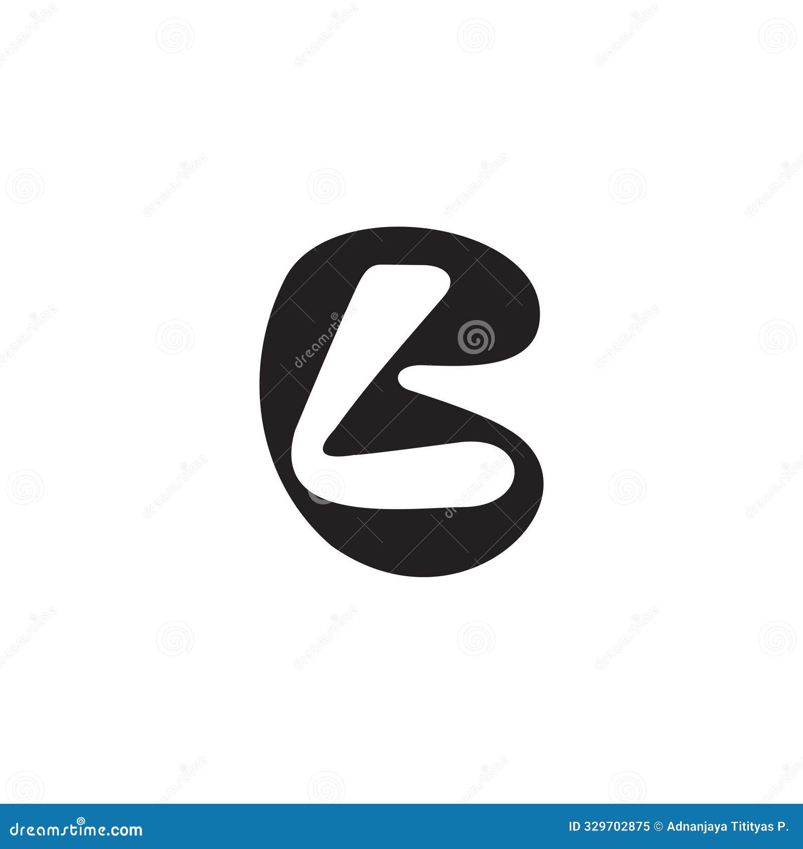 Abstract Letter Bl Doodle Simple Logo Vector Stock Vector ...