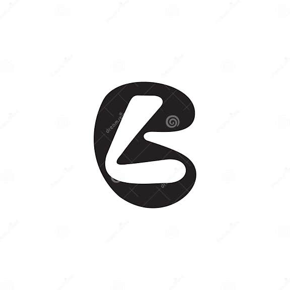 Abstract Letter Bl Doodle Simple Logo Vector Stock Vector ...