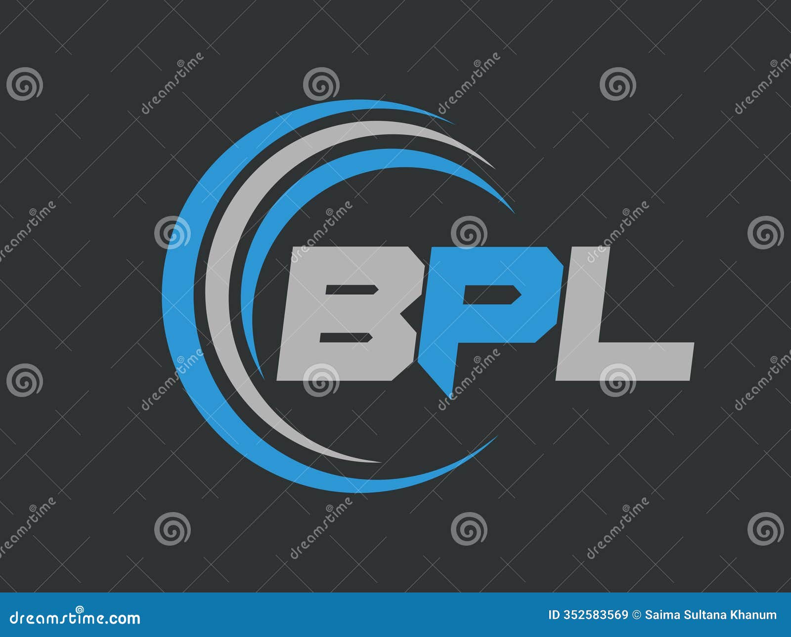 Abstract Letter BPL Logo Design. BPL Initial Logo Design Monogram for ...