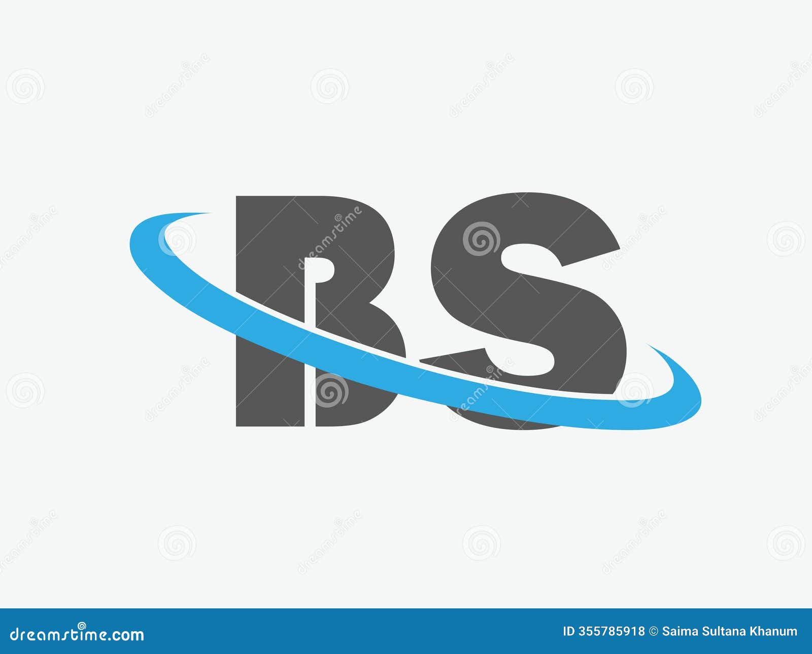Abstract Letter BS Logo Design. BS Initial Logo Design Monogram for ...