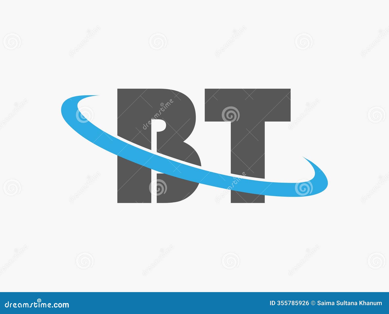 Abstract Letter BT Logo Design. BT Initial Logo Design Monogram For Business And Company.BT Logo ...