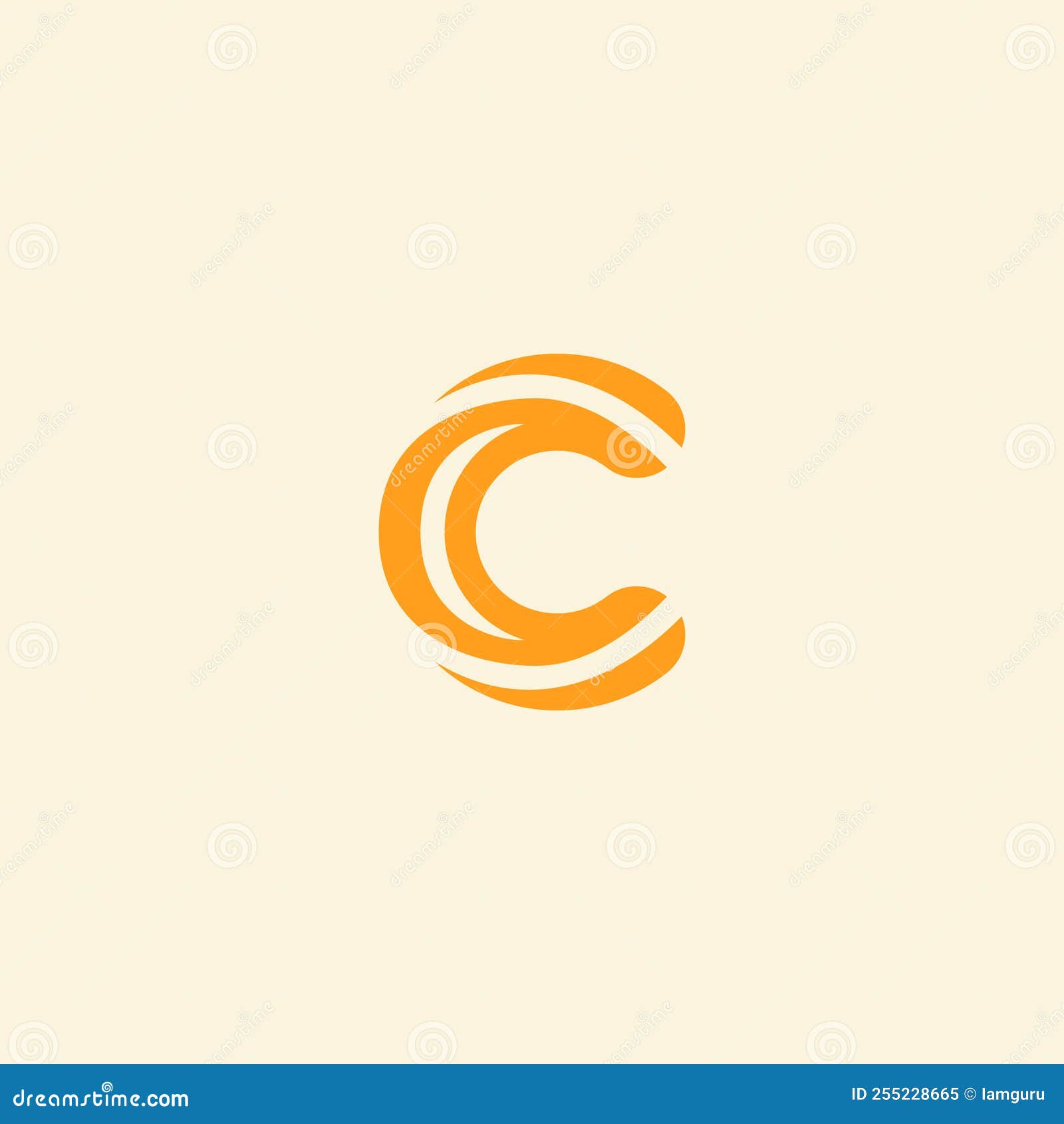 Abstract Letter C Logo Design Template. Creative Linear Vector Monogram ...