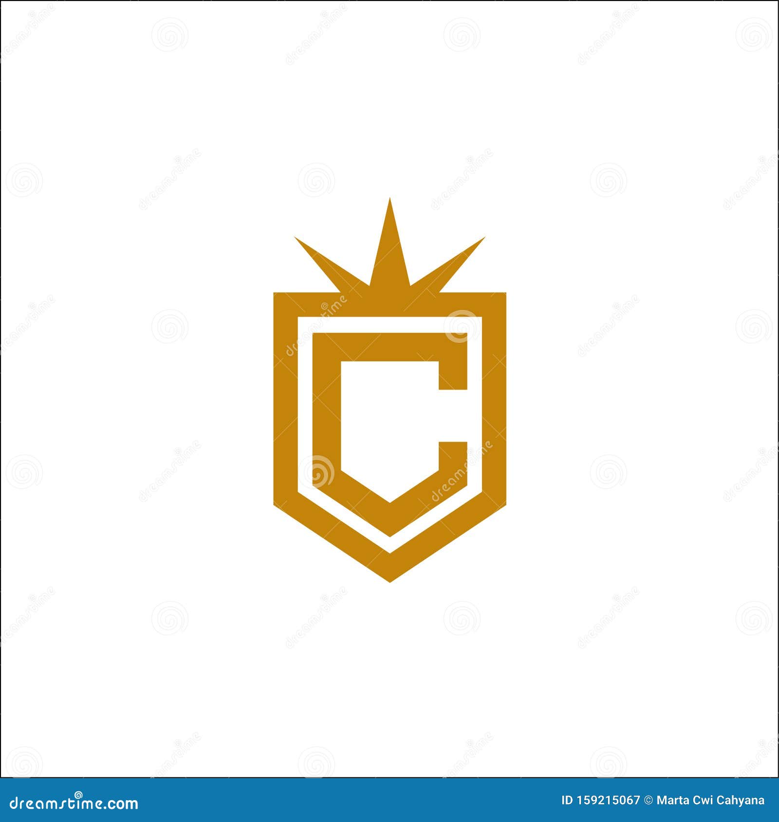 Abstract Letter C Shield Logo Vector Design Template Stock Vector ...