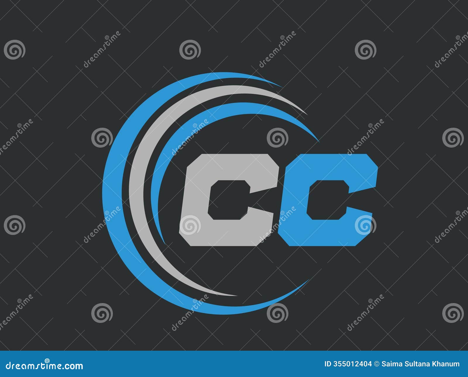 Abstract Letter CC Logo Design. CC Initial Logo Design Monogram for ...